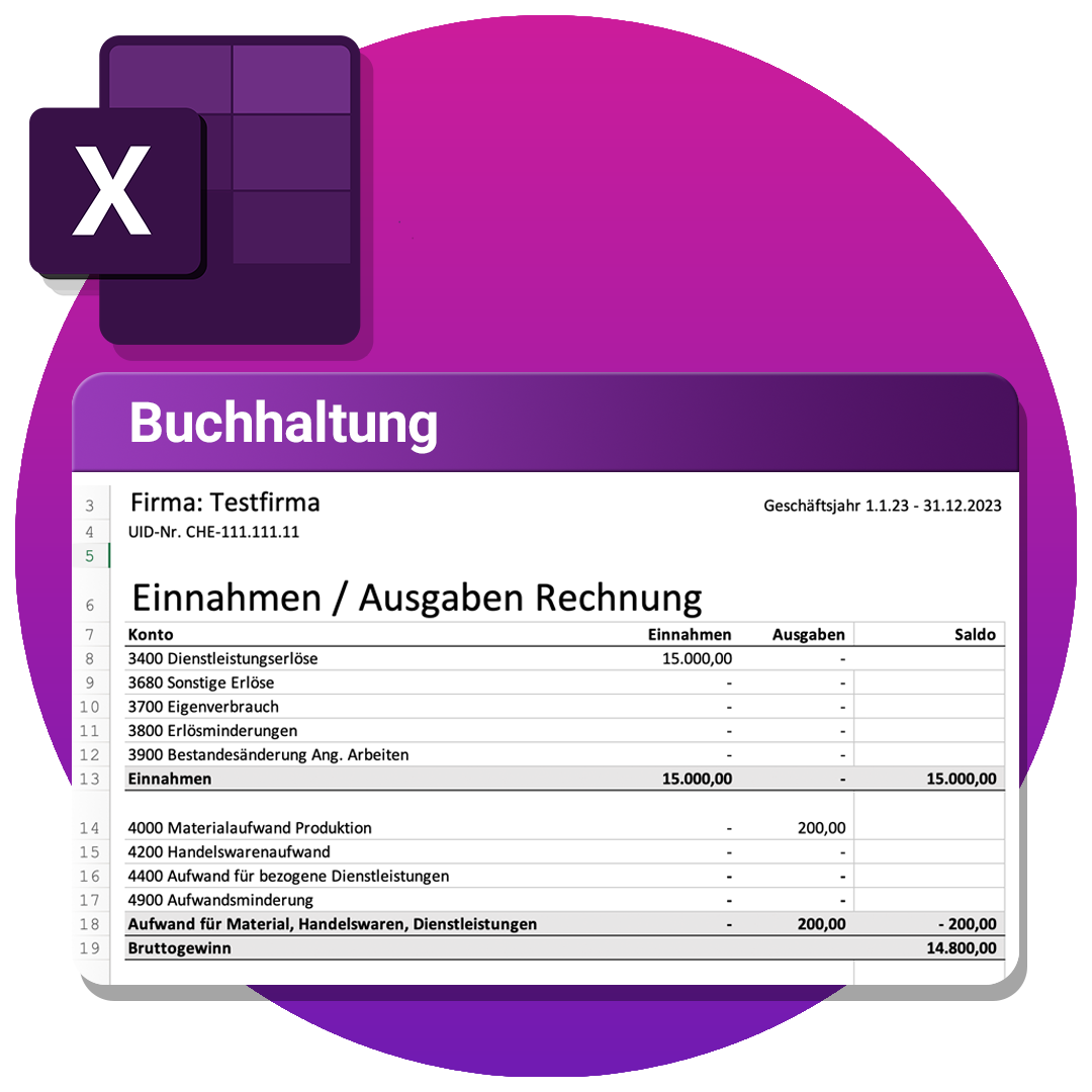 KLARA Excel & Word Vorlage für deine Buchhaltung
